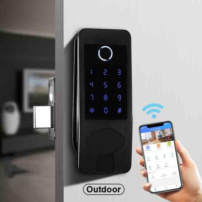 China Waterproof Lock IP65 Outside Smart Door Lock Fingerprint Unlocking for sale