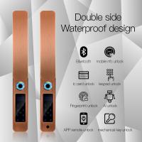 China IP68 Waterproof FPC Fingerprint Smart Door Lock Bluetooth Antique for sale