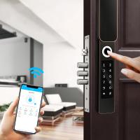 China IP68 Waterproof FPC Fingerprint Smart Door Lock Bluetooth Antique for sale