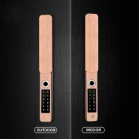 China IP68 Waterproof FPC Fingerprint Smart Door Lock Bluetooth Antique for sale
