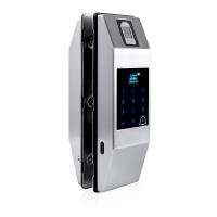 China Zinc Alloy FPC Fingerprint Smart Door Lock Sliding Door Office Sliver Gold for sale