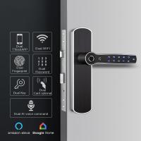China Smart TTlock FPC Fingerprint Door Lock Bluetooth With Reversible Handle for sale