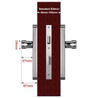 China Smart TTlock FPC Fingerprint Door Lock Bluetooth With Reversible Handle for sale