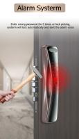China Real Time Capture Fingerprint Passcode Digital Door Lock  1 Card for sale