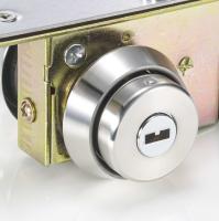 China Single Cylinder SUS201 Face Plate Glass Door Lock Aluminum Frame for sale