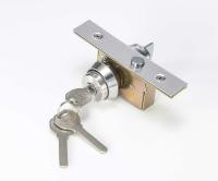 China Single Cylinder SUS201 Face Plate Glass Door Lock Aluminum Frame for sale