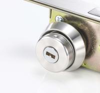 China Single Cylinder Square Latch Aluminum Frame Glass Door Lock for sale
