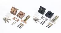 China Brass Cylinder Square Deadbolt Lock Matte Black SC1 KW1 Tooth Type for sale