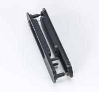 China Zinc Alloy Metal Sliding Door Handle Matte Black anti fraying for sale
