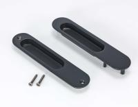 China Zinc Alloy Metal Sliding Door Handle Matte Black anti fraying for sale