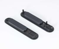 China Zinc Alloy Metal Sliding Door Handle Matte Black anti fraying for sale
