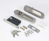 China 11mm Groove Deepth Sliding Door Lock Zinc Alloy Material Sliver Color for sale