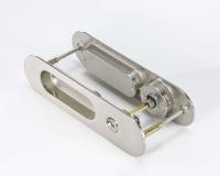 China 11mm Groove Deepth Sliding Door Lock Zinc Alloy Material Sliver Color for sale
