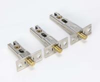 China 70mm Backset Round Latch Anti Corrosion Satin Brass Material for sale
