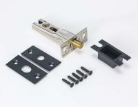 China 70mm Backset Round Latch Anti Corrosion Satin Brass Material for sale