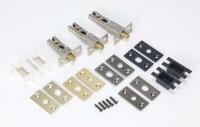 China 70mm Backset Round Latch Anti Corrosion Satin Brass Material for sale