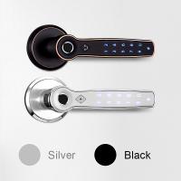 China TTlock Fingerprint Bluetooth Smart Lock Keyless Zinc Alloy Handle for sale