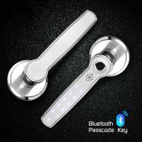 China TTlock Fingerprint Bluetooth Smart Lock Keyless Zinc Alloy Handle for sale