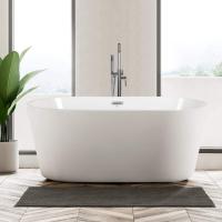 China ASTM Non Slip Classic Oval Shape Acrylic Freestanding Bathtub for sale
