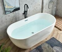 China ASTM Non Slip Classic Oval Shape Acrylic Freestanding Bathtub for sale