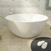 China Non Yellowing Round Shape Acrylic Freestanding Bathtub for sale