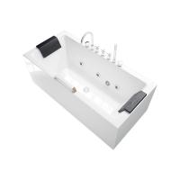 China Smart Constant Temperature Square Acrylic Bathtub With Pillow for sale