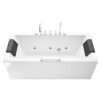 China Smart Constant Temperature Square Acrylic Bathtub With Pillow for sale