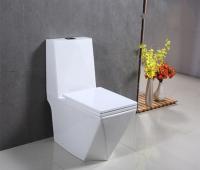 China Bathroom Square Diamond Design  One Piece Toilet for sale