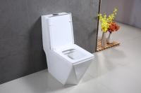 China Bathroom Square Diamond Design  One Piece Toilet for sale