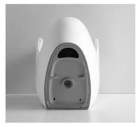China Modern White Matte Black Siphon Flushing Type Bathroom Sanitary Ware for sale