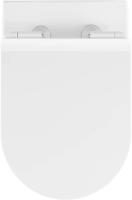 China Seamless Wall Hung Toilet Glossy White With Urea Formaldehyde Cover for sale