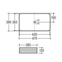 China Deck Mounted Above Counter Ceramic Bathroom Sink Basin for sale