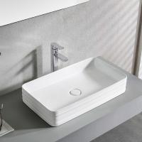 China Deck Mounted Above Counter Ceramic Bathroom Sink Basin for sale