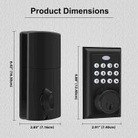 China Keyless Entry Door Lock With Deadbolt for sale