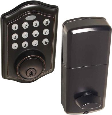 China OEM Zinc Alloy Keyless Electronic Keypad Deadbolt Lock  Multicolor for sale