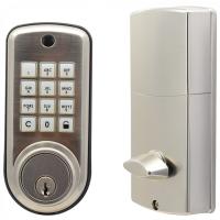 China Anti Peeping Electronic Keyless Deadbolt Lock With Backlit Keypad for sale