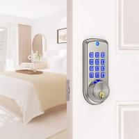 China Anti Peeping Electronic Keyless Deadbolt Lock With Backlit Keypad for sale