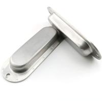 China Oval Stainless Steel Flush Hidden Finger Pull Handles for sale