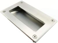 China Non Deformable 304 Stainless Steel Recessed Pull Handle For Sliding Door for sale