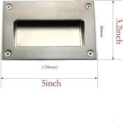 China Non Deformable 304 Stainless Steel Recessed Pull Handle For Sliding Door for sale