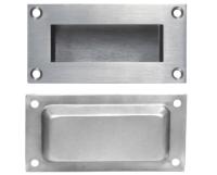China Builtin Installation 304 Stainless Steel Drawer Pulls With Screwing Hole for sale