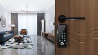 China Interchangeable Automatic Bluetooth Smart Door Lock Standard European Universal for sale