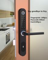 China Bluetooth APP control Narrow Smart Lock Aluminum for 30mm Door for sale