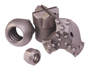 China Customized Precision Investment Castings Mining Drill Head Bit 42CrMo for sale
