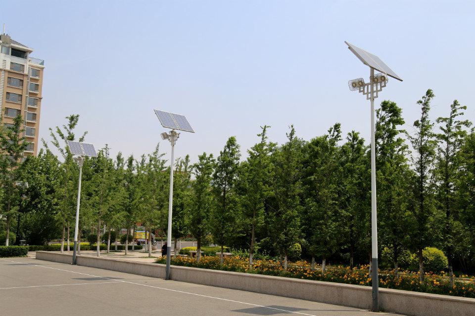 Where are the solar street lighting used?