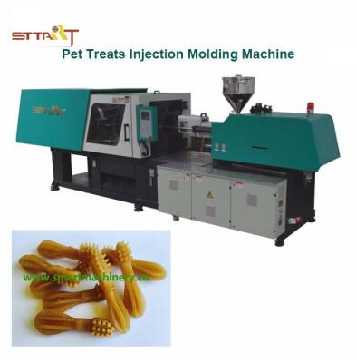 China Pet Treats / Dog Chewing Automatic Injection Moulding Machine With Servo Motor for sale