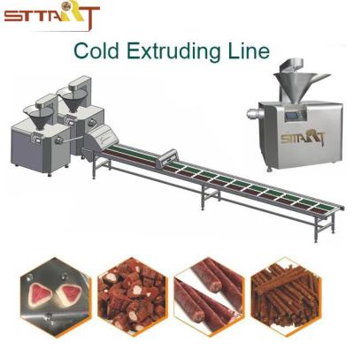 China Cold Extrusion Pet Food Extruder Machine / Dog Treat Making Machine for sale