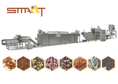 China Smart Stainless Steel Twin Screw Pet Food / Fish Feed Extruder Machine for sale