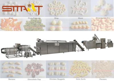 China Siemens PLC Control Snack Food Extruder Machine For Puffs / Pastry / Filled Snacks for sale