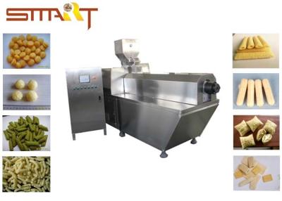 China Efficient Snack Food Extruder Machine , Wheat Puff Machine With WEG / Siemens Motor for sale
